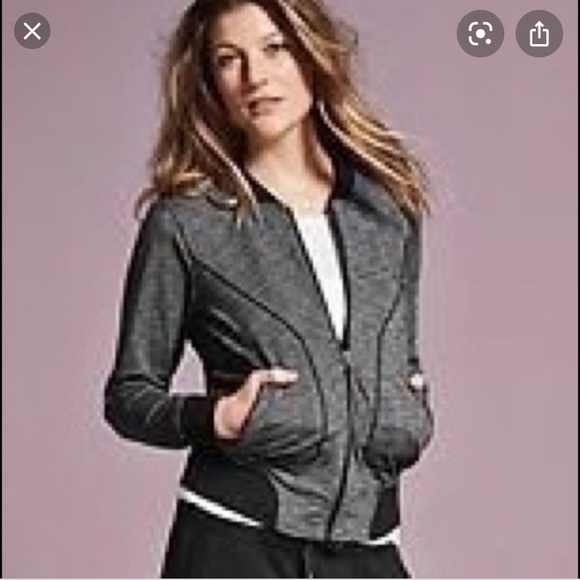 Athleta | Jackets & Coats | Athleta Bombastic Jacket In Black Heather ...